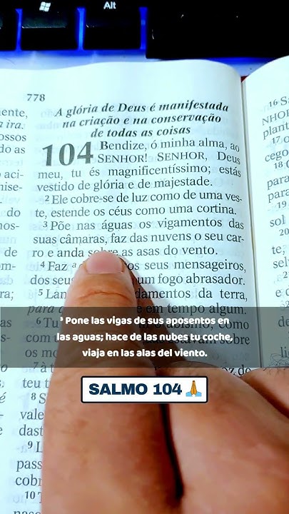 SALMO 104, SALMOS 104 Ó SENHOR, TU ÉS MAGNIFICO 🙏 #shorts #bíblia #salmos #jesus | WELLINTON ...