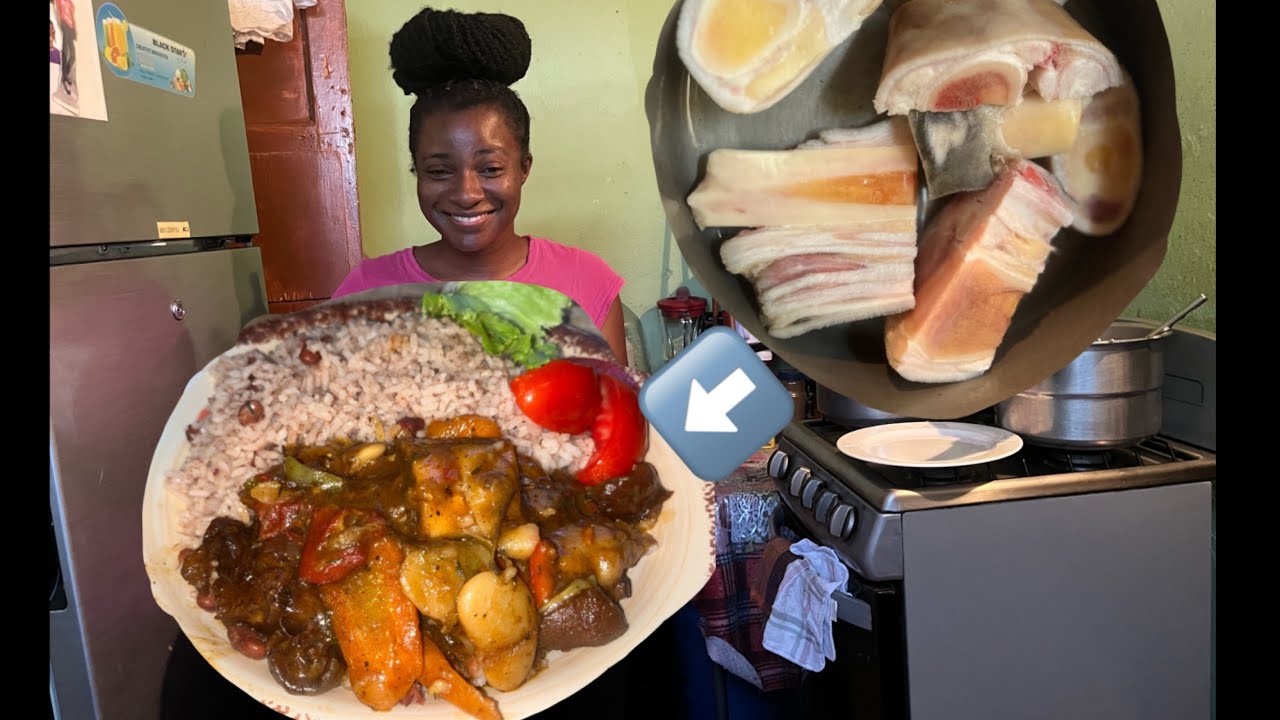 The best brown stew cow foot taste like oxtail when you cook it this ...