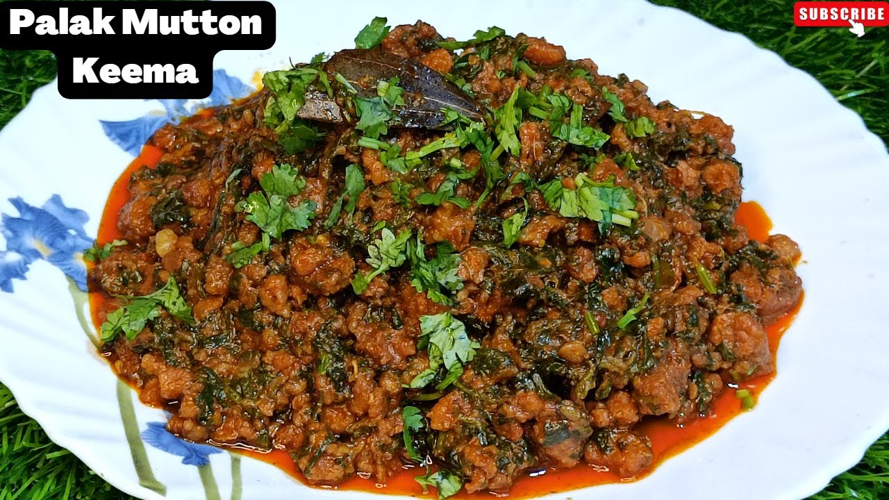 Palak Keema Recipe | Mutton Palak Keema | Hara Keema Recipe | Keema ...