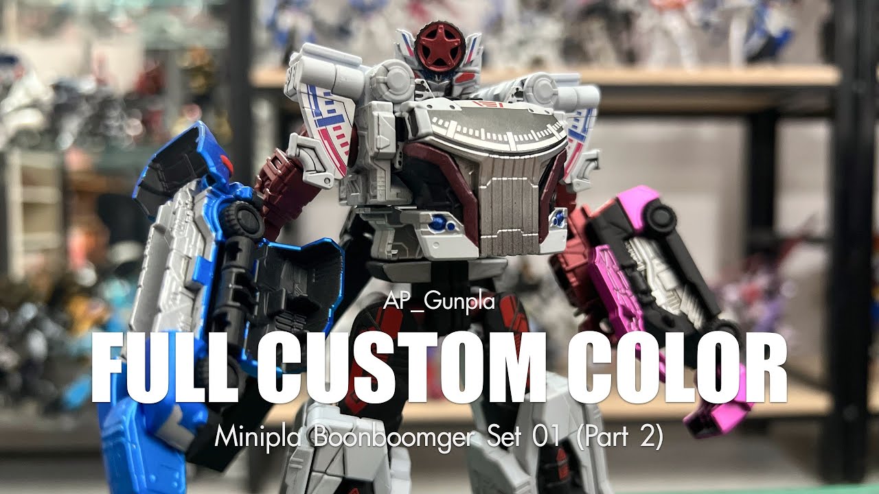 Let's Build : Custom Paint Minipla Boonboomger Set 01 (Part 2) # ...