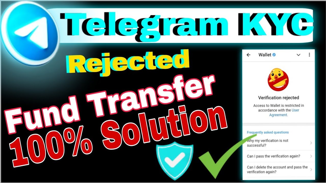 telegram wallet verification rejected problem solution | telegram ban ...
