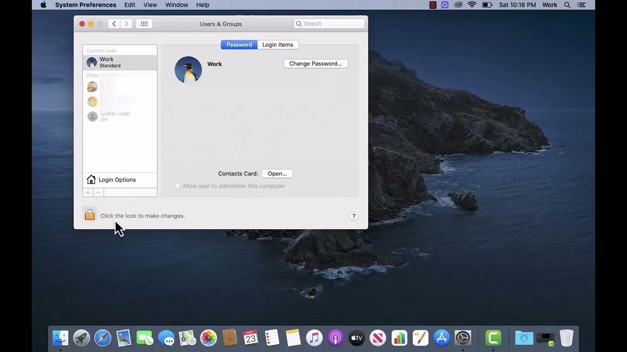 How to Create a New User on Mac - YouTube