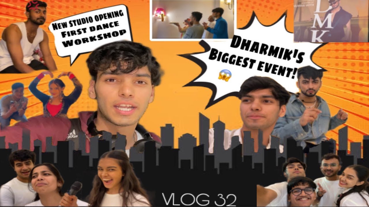 New Dance studio!😍|| Dharmik’s biggest event 🤌🏻|| Vlog 32 || Dhruv Ojha ...
