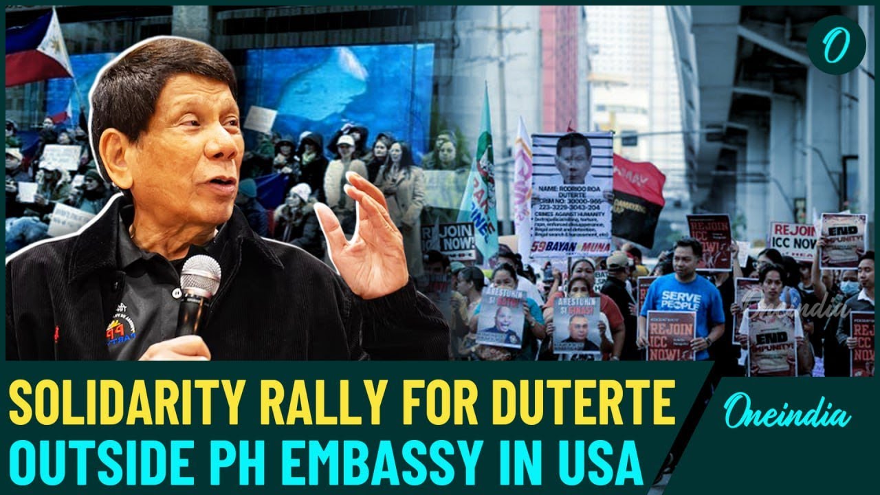 "Duterte is not alone" -Supporters in US Rally for Release | ICC ...