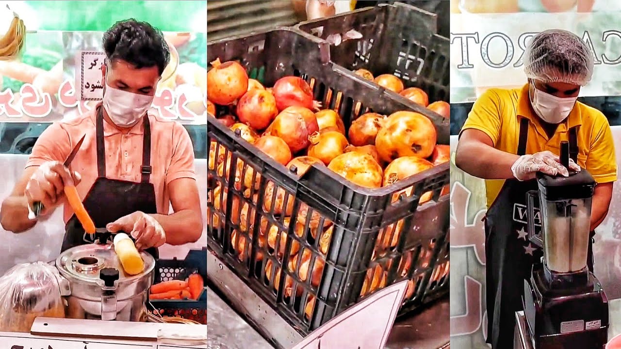 iran street food - take natural fruit juice in iran persian Food street ...