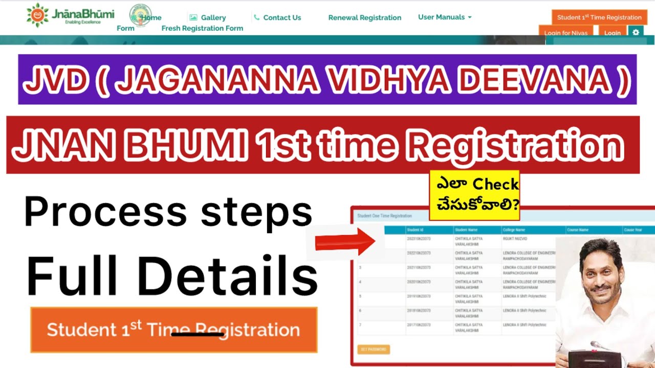 JVD STUDENT FIRST TIME REGESTRATION LATEST UPDATE | JHANAMBHOOMI HOW TO ...