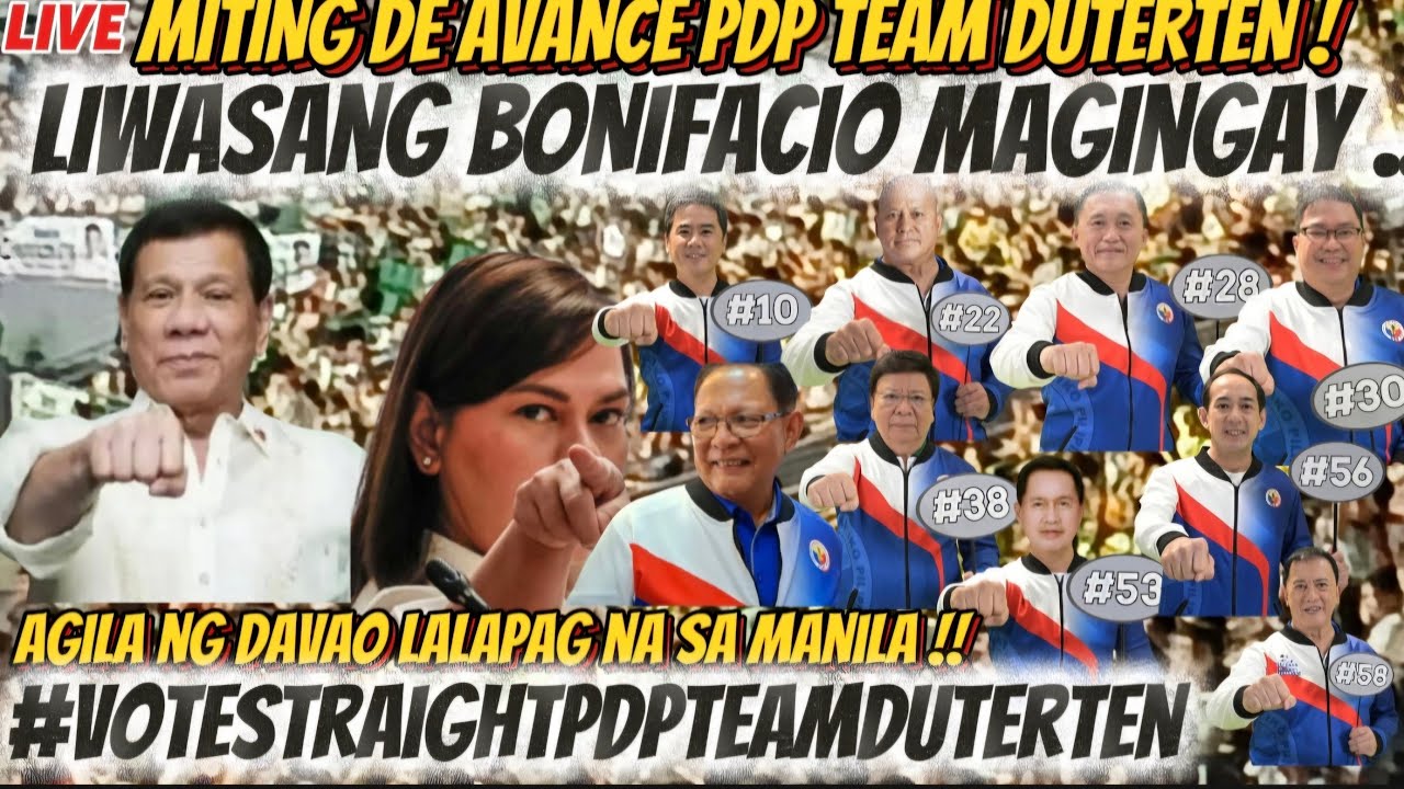 LIVE UPDATE @ PDP TEAM DUTERTEN METING DE AVANCE MGA SUPPORTERS SOLID ...