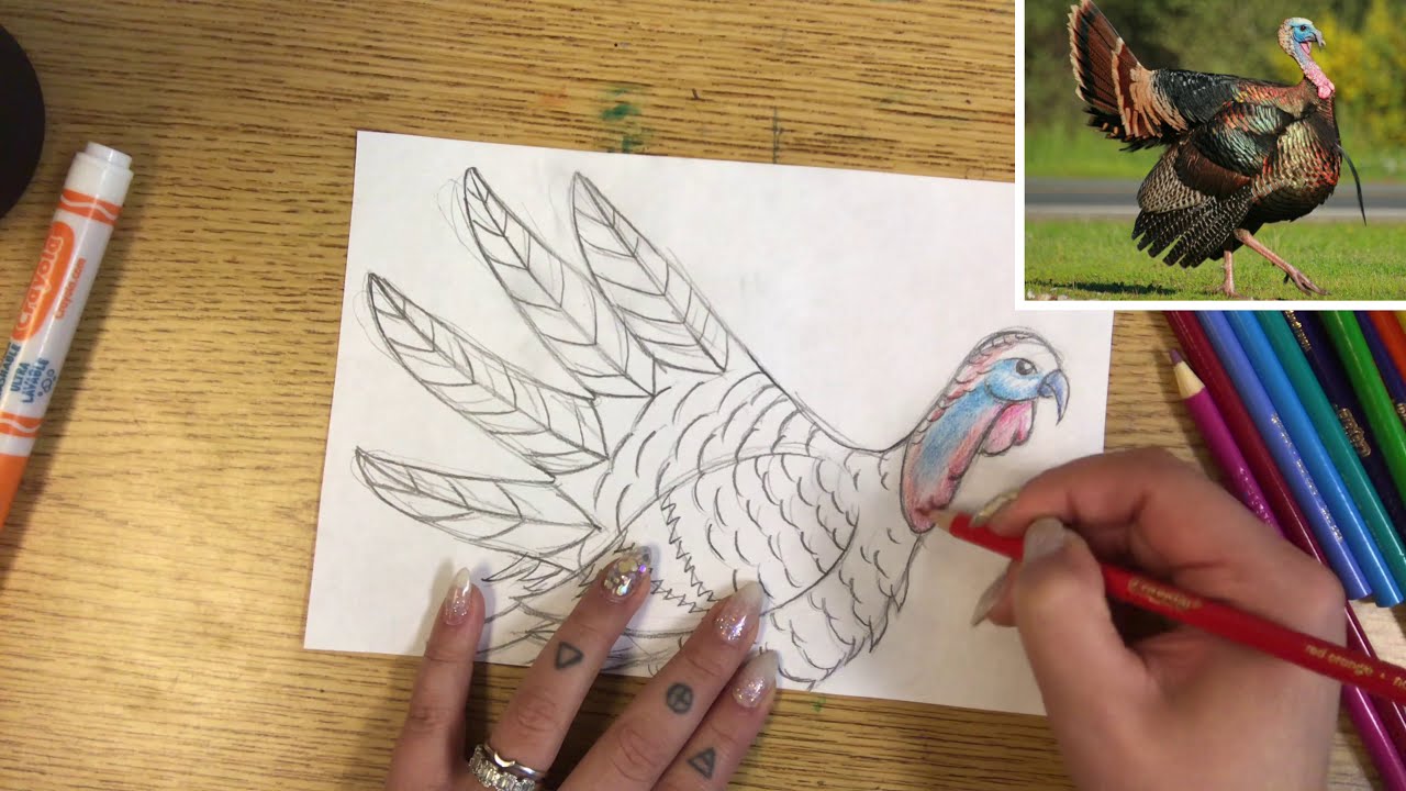 Epic hand turkey (Thanksgiving art for kids) - YouTube