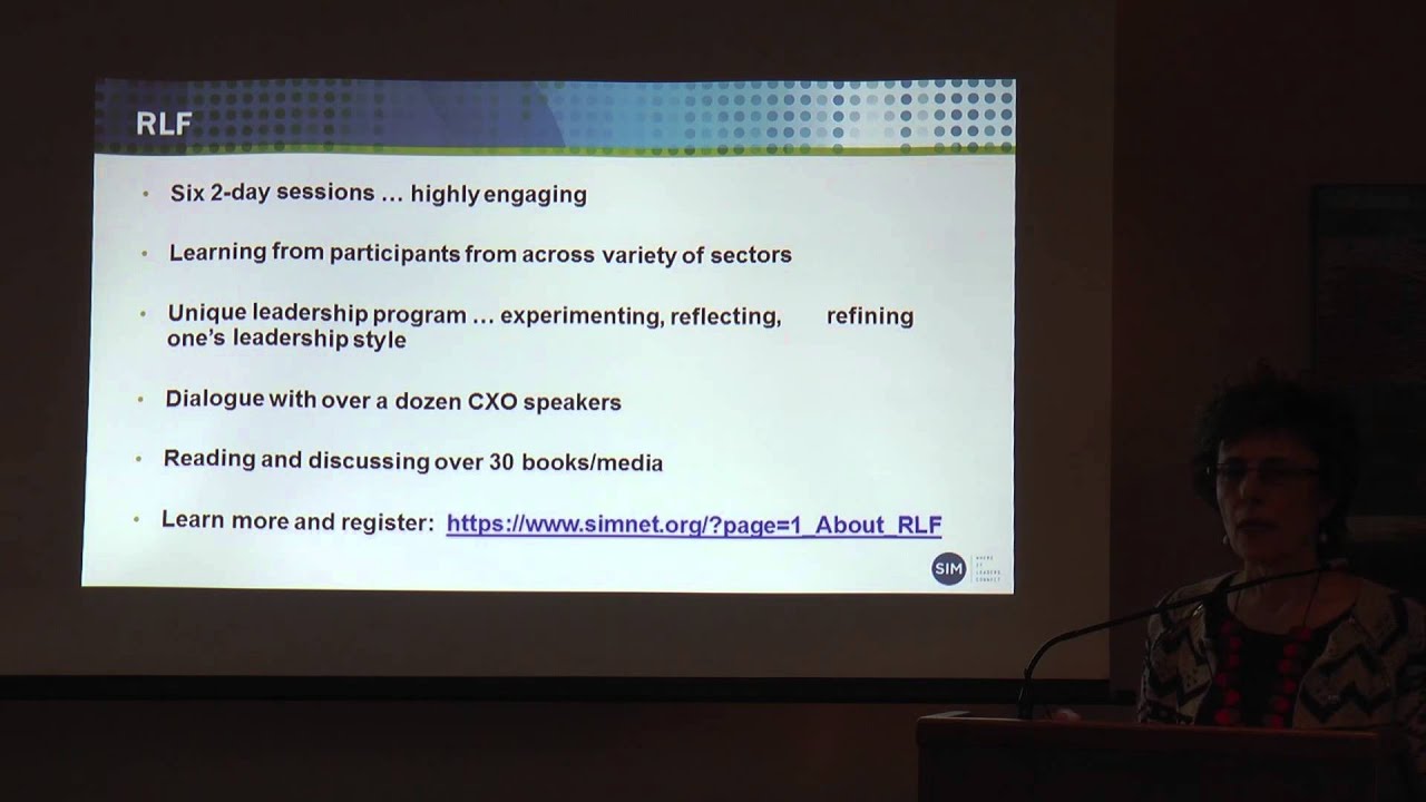 SIM Programs - Regional Leadership Forum (RLF) - YouTube