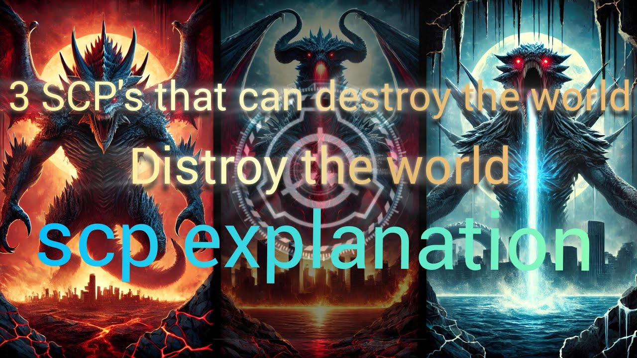 3SCP'S that can distroy the world .....and that scp's explanation ...