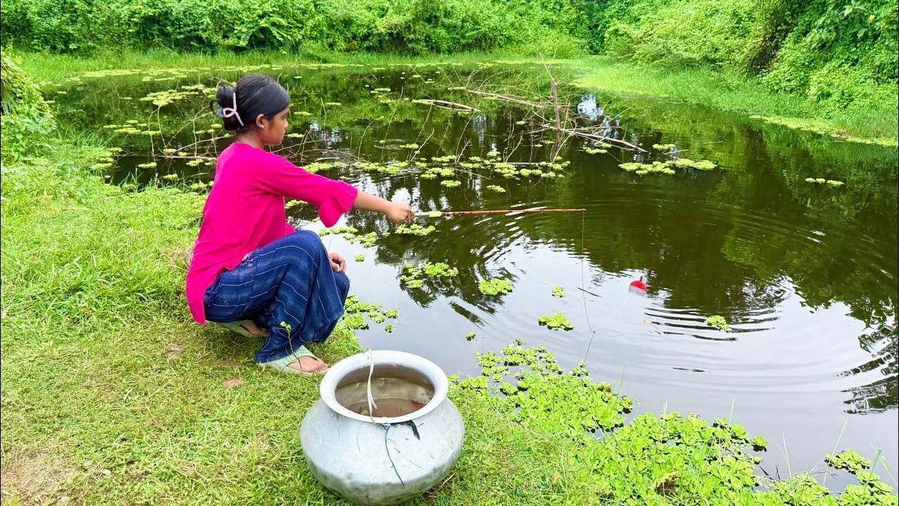 Fishing Video || If You See the Great Girls Fishing Method Today, You ...