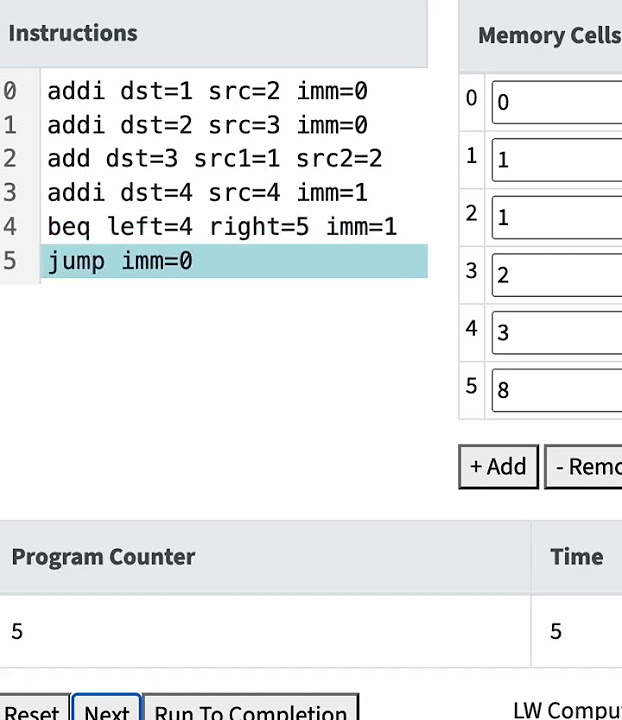 Computing The Fibonacci Sequence In Mips Assembly Short Computerscience Computerarchitecture
