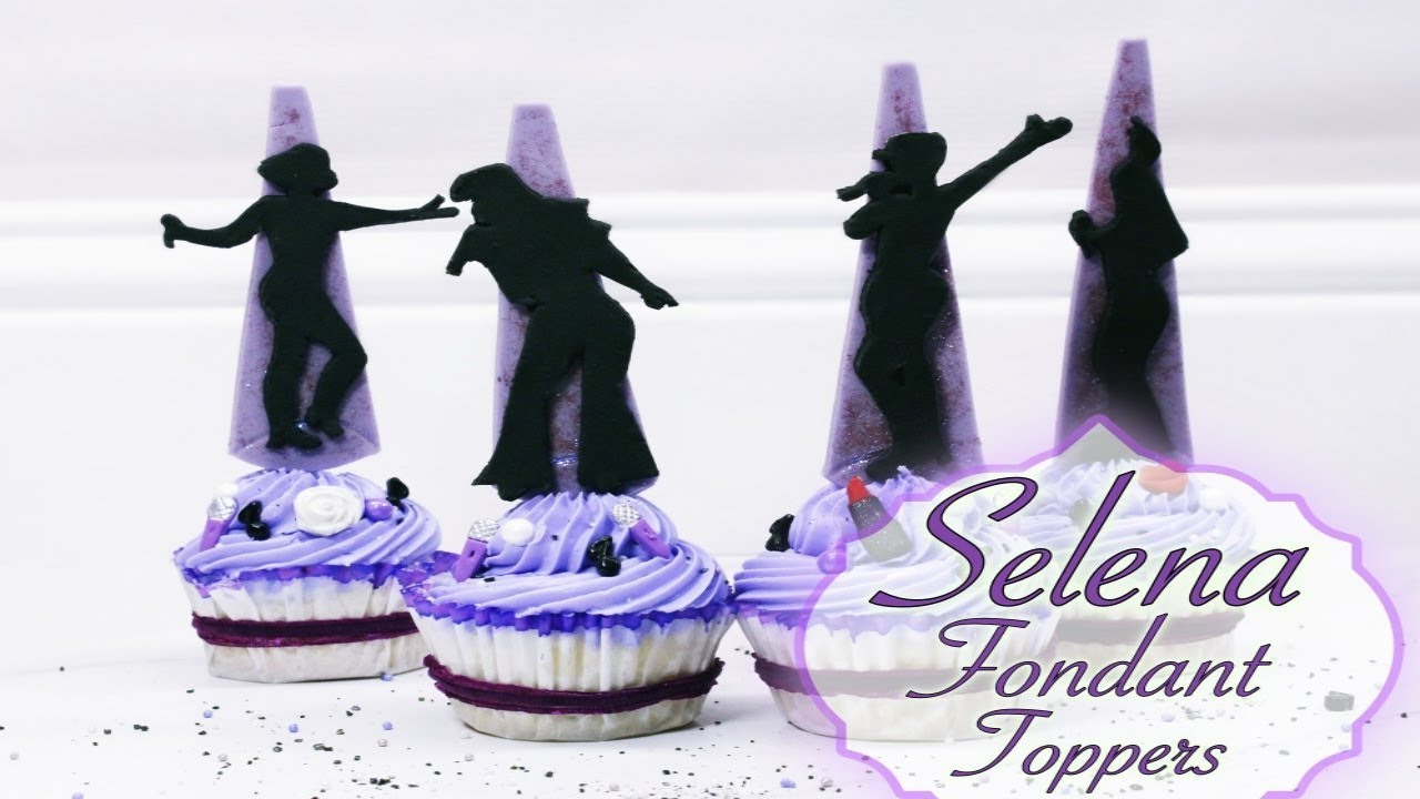 How to make Selena fondant cake/cupcake toppers - YouTube