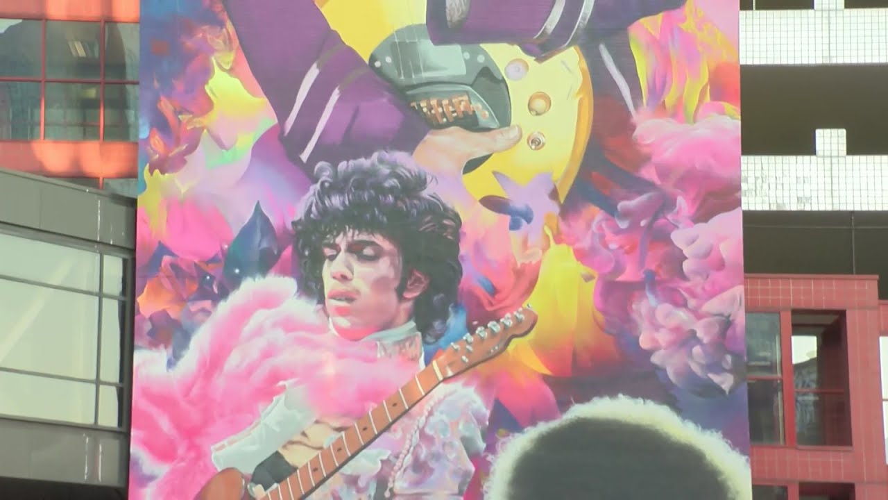 Downtown Mpls. Prince Mural To Be Unveiled Thursday - YouTube