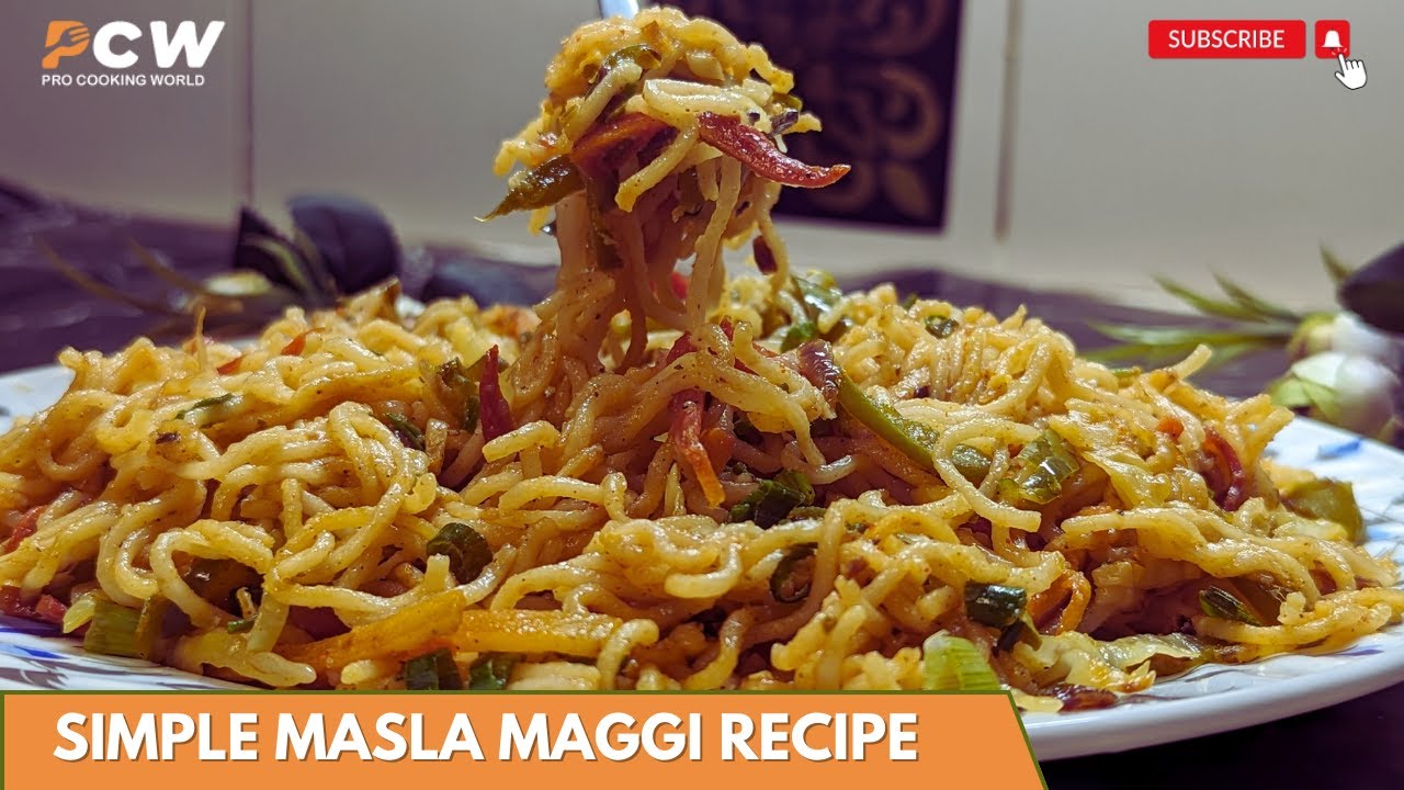Simple Masala Maggie Recipe|Veg maggie Recipe - YouTube
