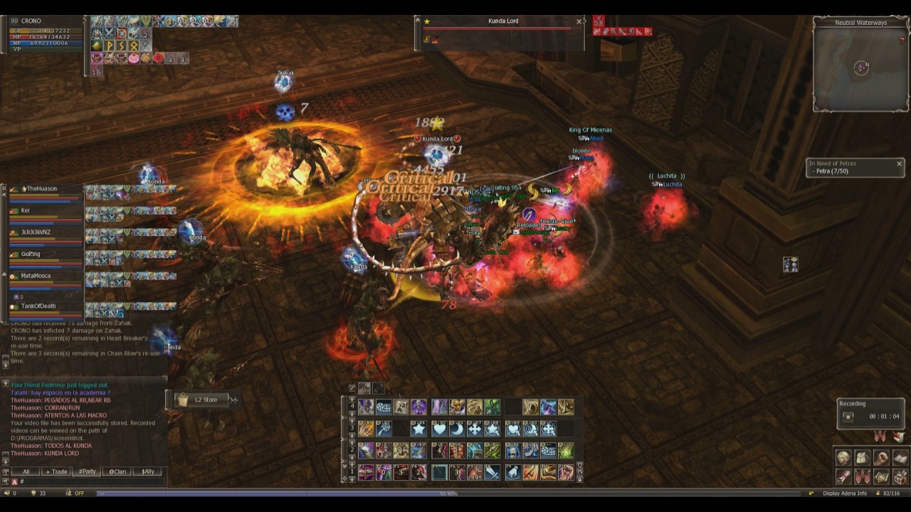 Lineage 2 Zaken server first Tauti Raid Boss ( mersenarios ) - YouTube
