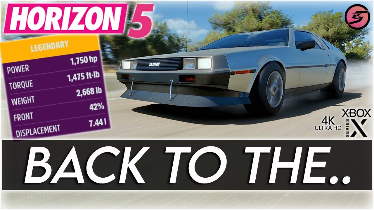 1750HP DeLorean DMC-12 Forza Horizon 5 Car Sounds, Customization + Race ...