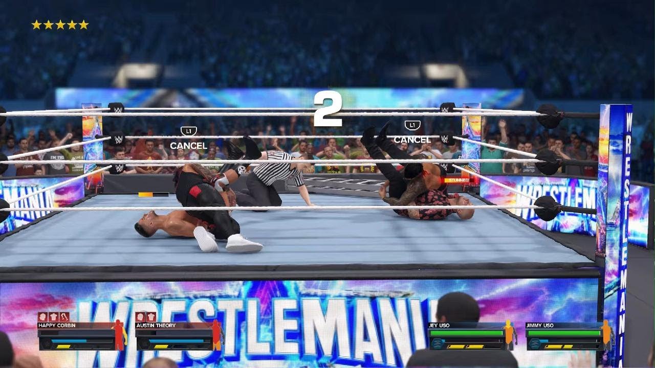 W2K23 The Usos Wrestlemania win - YouTube