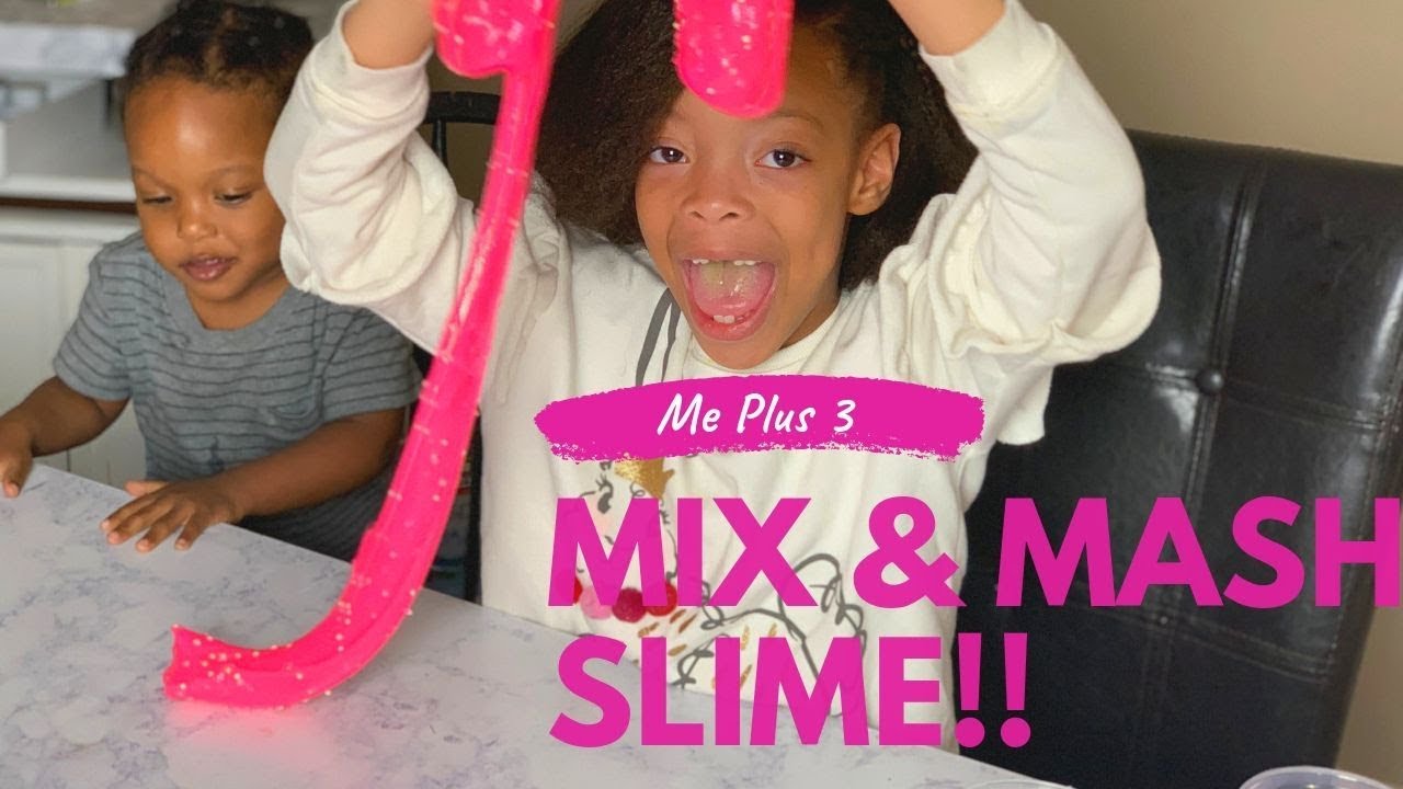 Playing with Mix and Mash Slime | Put stuff in Slime - YouTube