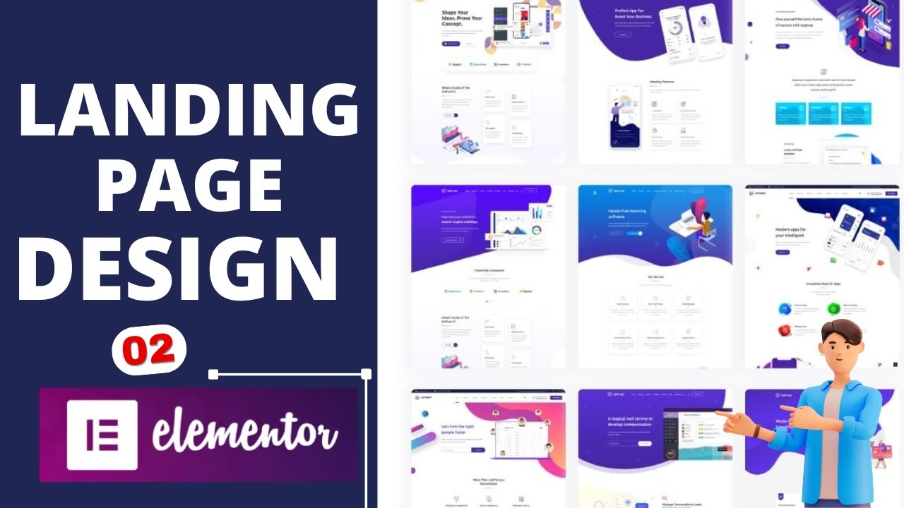 Free landing page Design with Elementor - YouTube