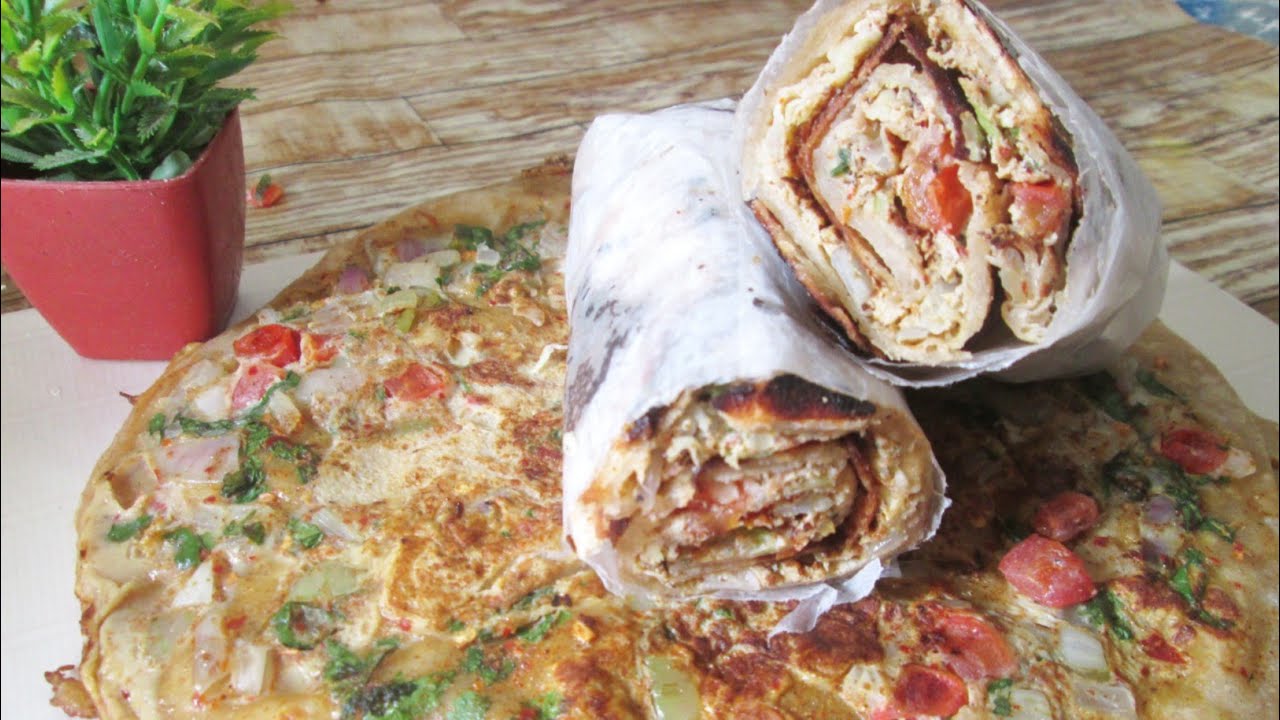 10 Minutes Recipe - Quick & Easy Breakfast Anda Paratha Roll Recipe ...