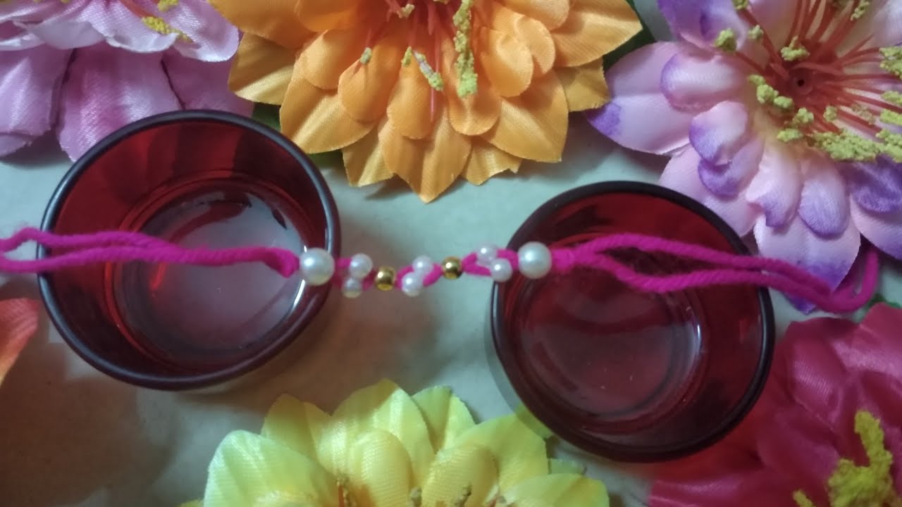 Rakhi making at home..... || Home made wool Rakhi...... 4 - YouTube