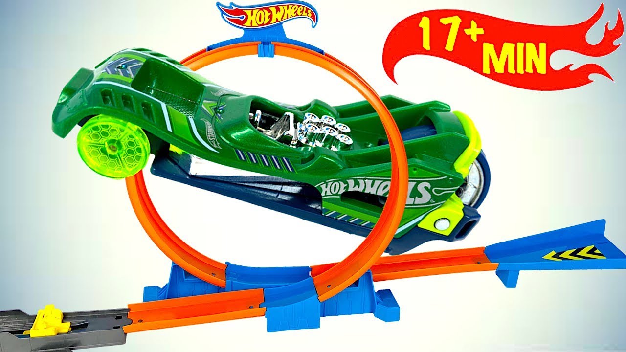 HOT WHEELS RIP UP RACEWAY STO & GO SET READY TO PLAY Y SPEED WINDERS ...