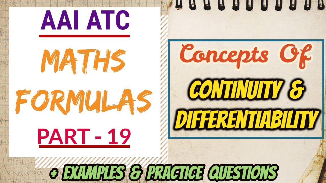 EASY Maths Formula Sheet Part || Continuity & Differentiability || IIT ...