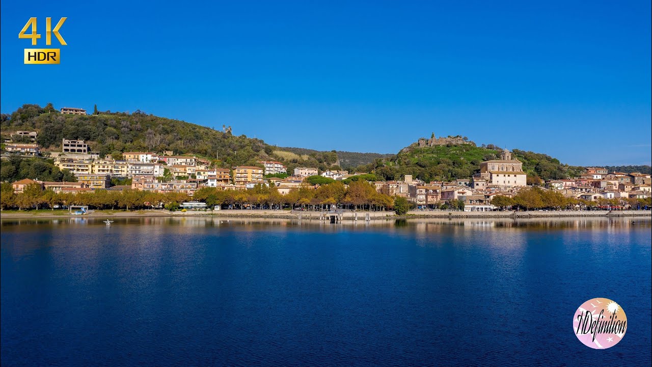 Trevignano Romano - Lago di Bracciano in 4K HDR Drone DJI Mavic 2 pro ...