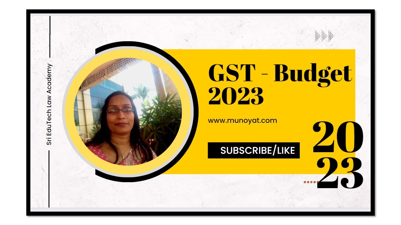 GST Budget Update 2023 #gst #budget #taxation #itc #composition Dealers ...