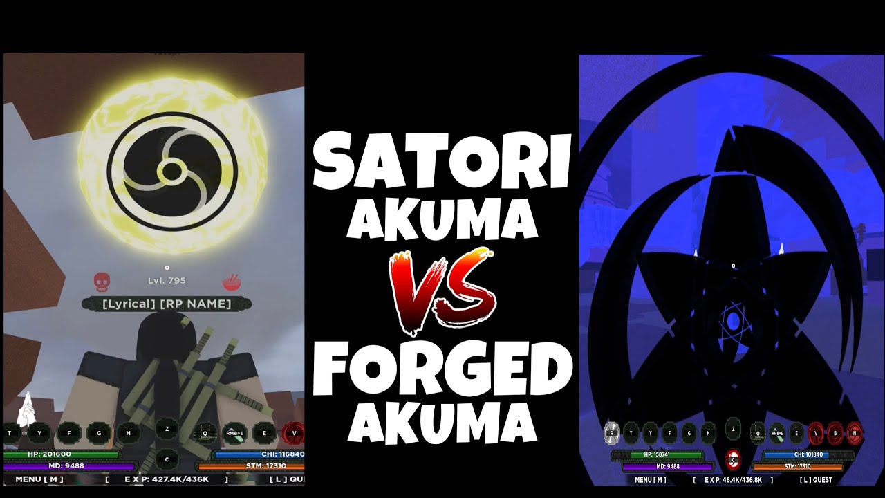 Satori Akuma / Shisui's MS Vs Forged Akuma / Obito's MS In SHINDO LIFE ...