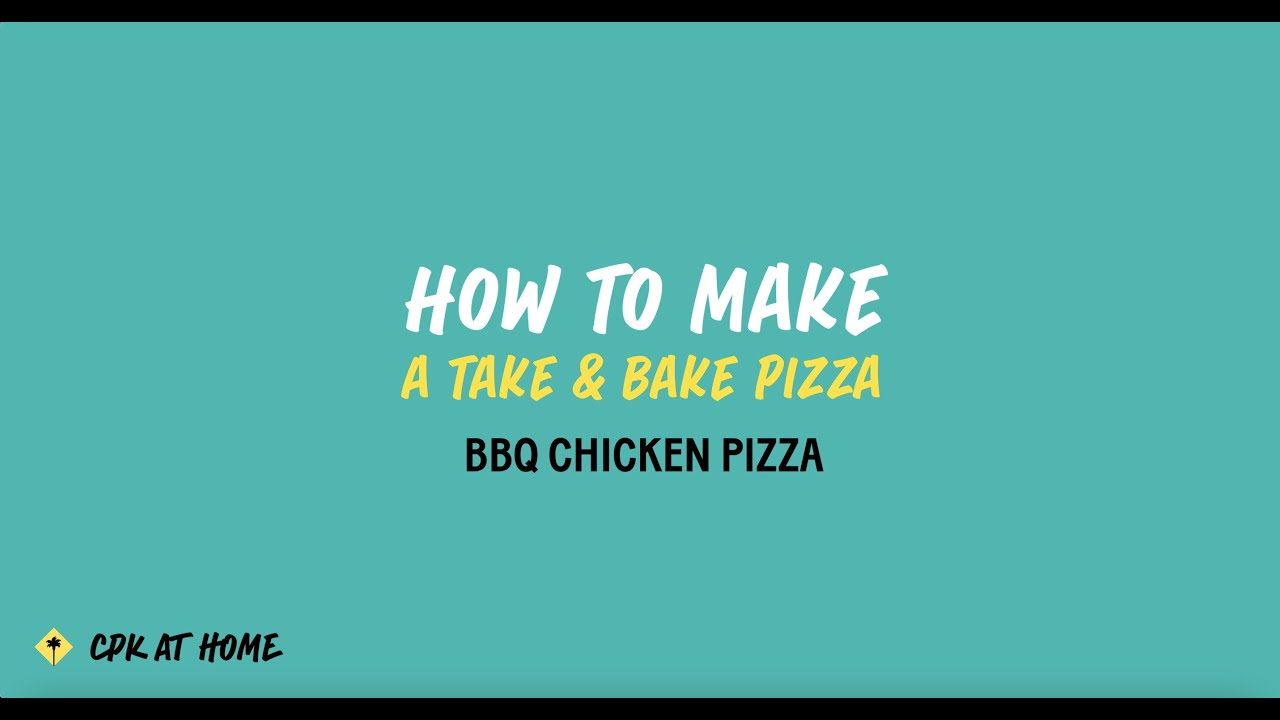 How to Make a Take & Bake Pizza - YouTube