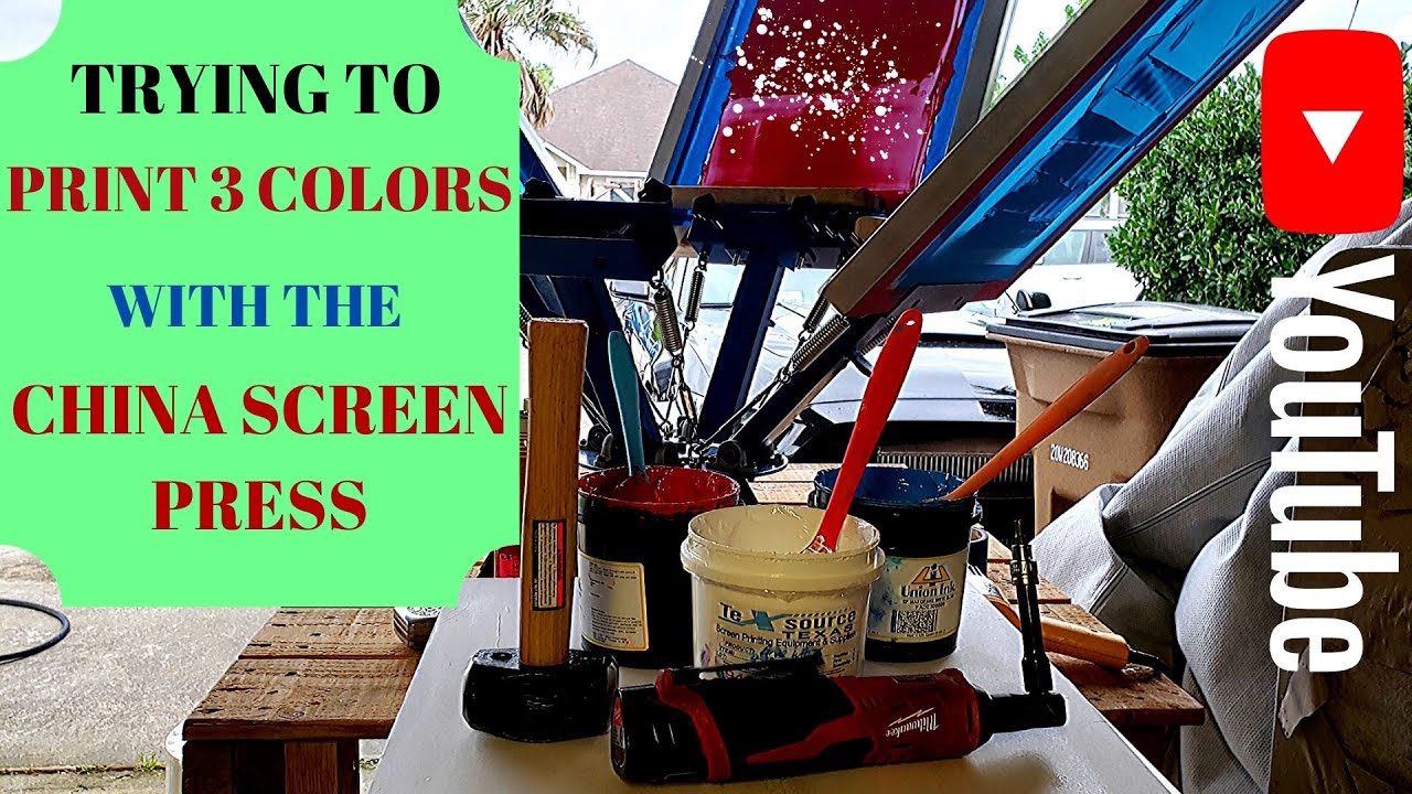 Trying to Print 3 Different Colors with the China Screen Press ...