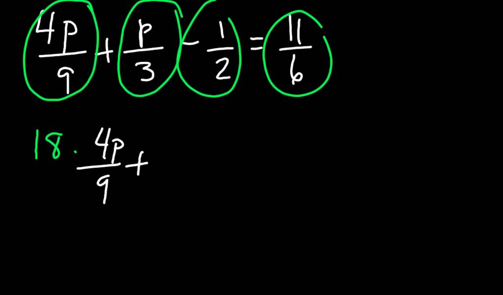 Pre-Algebra 11-2 Getting Rid of Fractions - YouTube