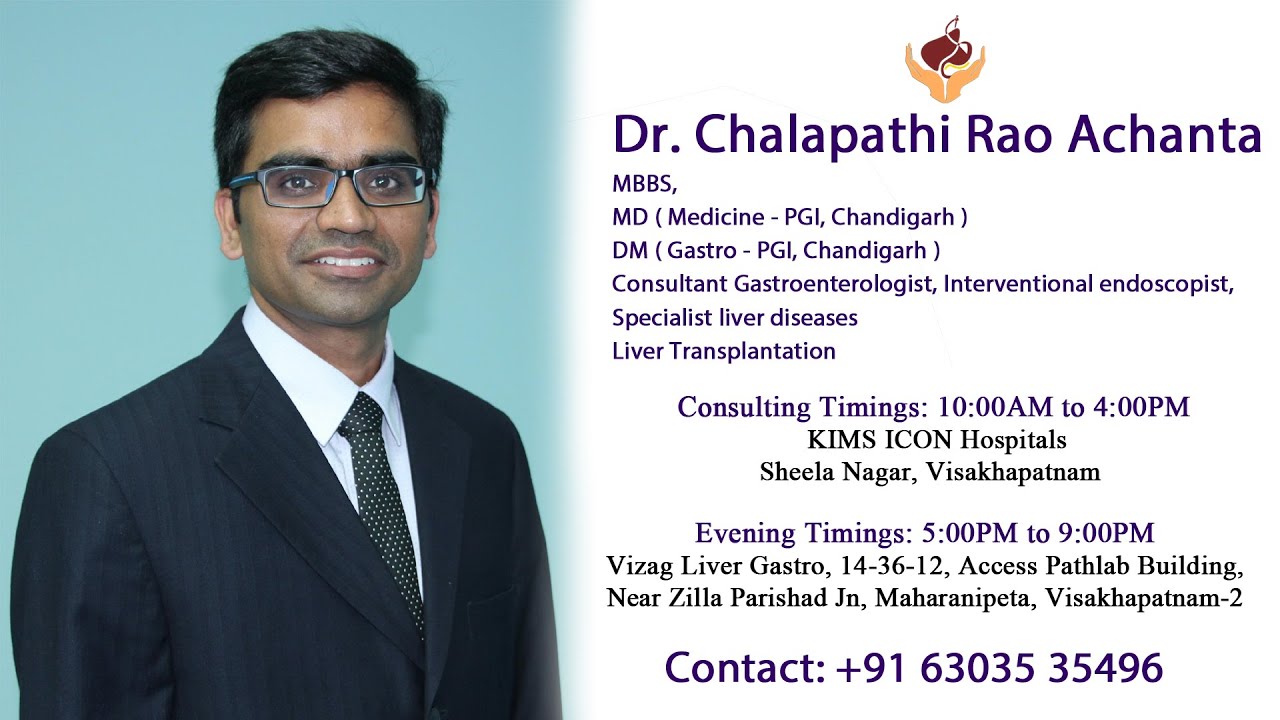 Dr. Chalapathi Rao Achanta, Gastroenterology and Liver Specialist - YouTube