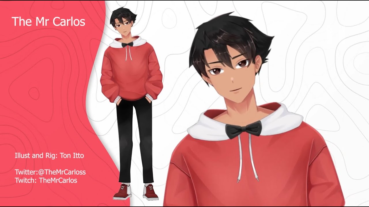 The Mr Carlos Live2D Vtuber Showcase - YouTube