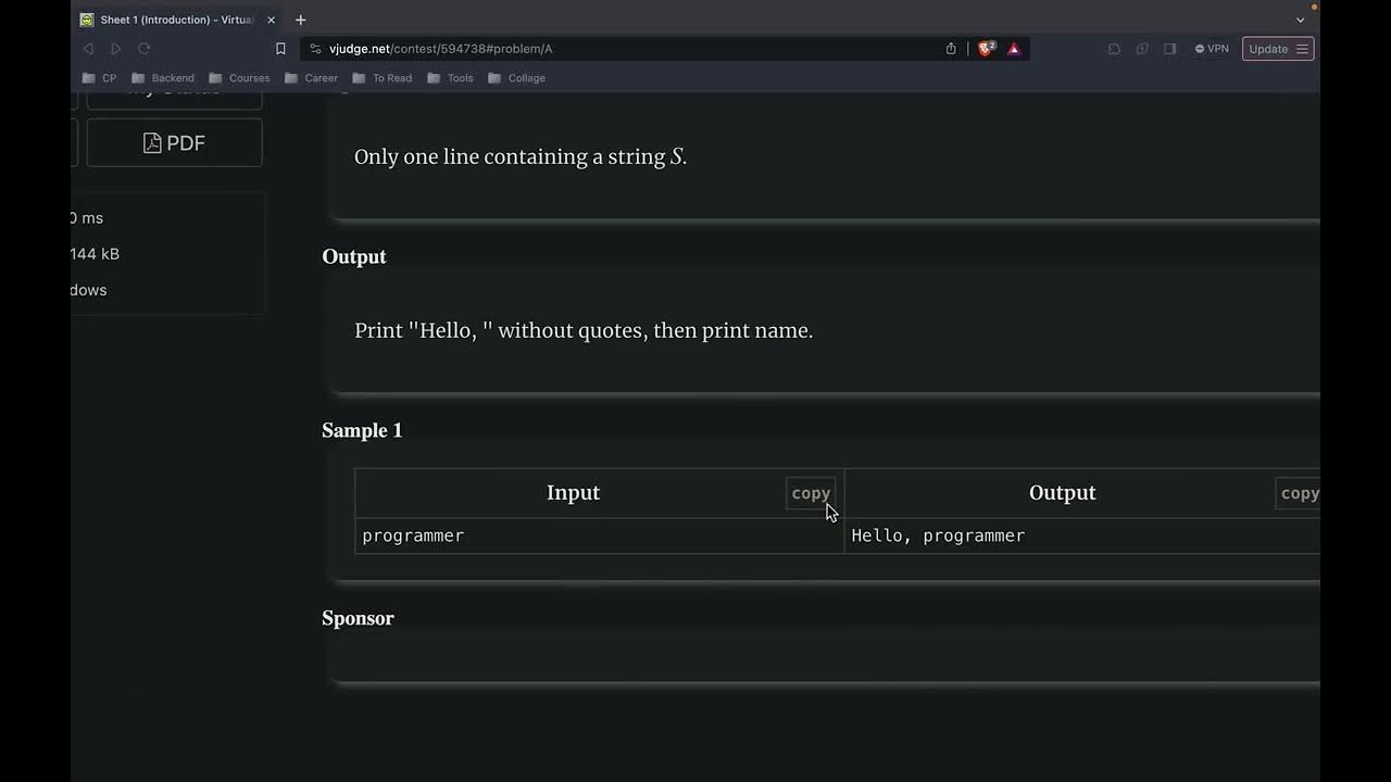 How to solve a problem in Vjudge? and how to ask for help? - YouTube