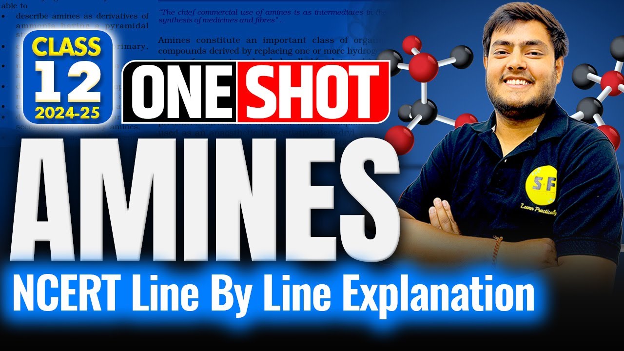 Amines One Shot Chemistry 2024-25 | Class 12th Chemistry NCERT Line by ...