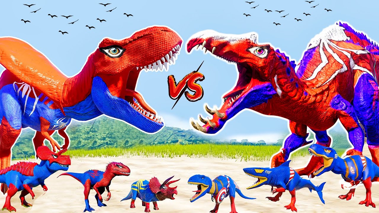 The Battle of the Century: All Superhero Dinosaurs Clash || Dinosaur ...