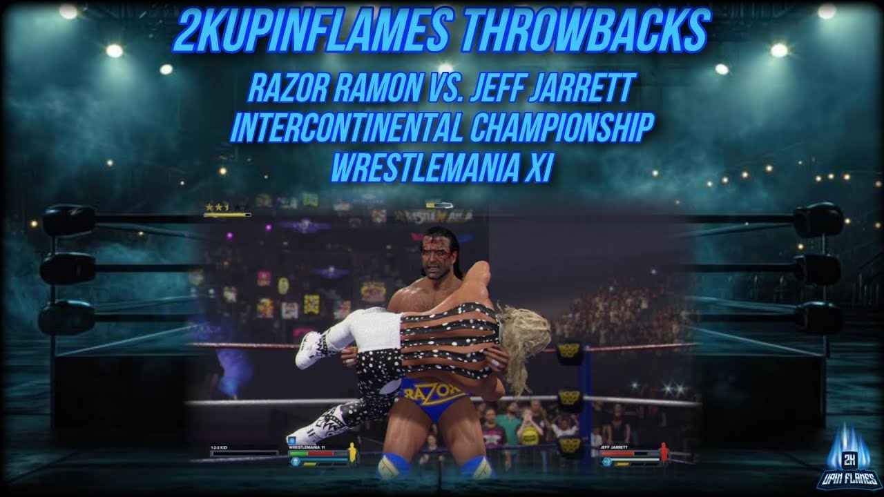 WWE2K24 RAZOR RAMON VS "DOUBLE J" JEFF JARRETT INTERCONTINENTAL ...