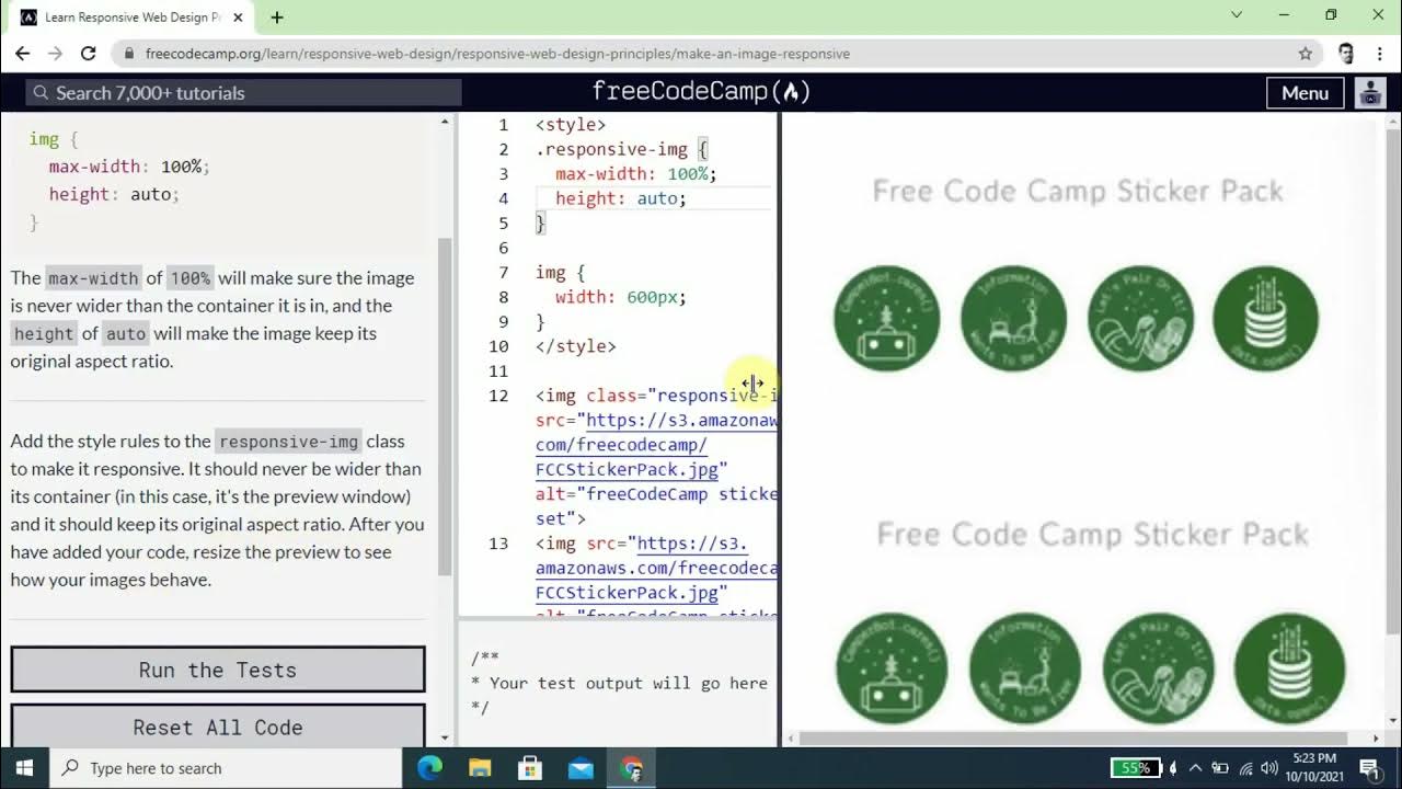 Responsive Web Design Principles | Answer keys for all lessons | freeCodeCamp | 1 to 4 - YouTube