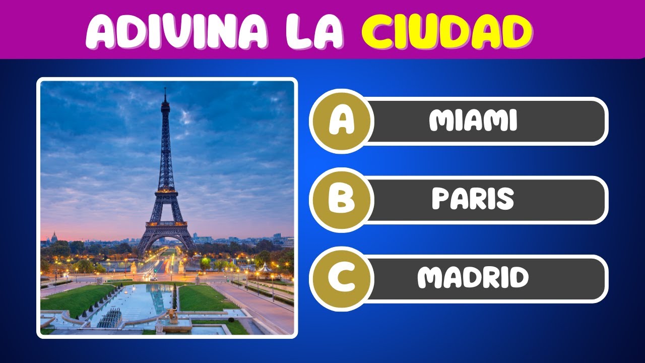 ADIVINA LA CIUDAD 🌆🏙️ | DESAFÍO DIVERTIDO DE VIAJES 🌍 ️ - YouTube