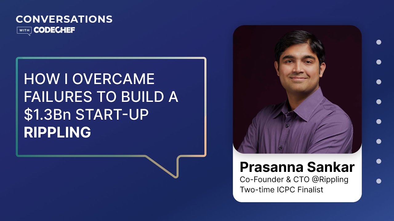 Chief Technology Officer (CTO) of #Rippling | Prasanna Sankar | Ep 5 ...