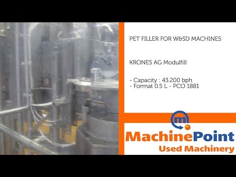 KRONES AG Modulfill Used PET FILLER FOR W&SD MACHINES MachinePoint ...
