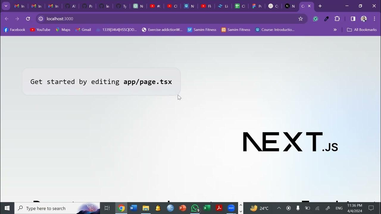 How to start a Next.js project || Text related Classes in Tailwind CSS ...