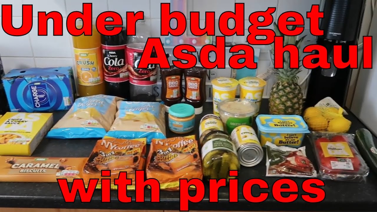 Under budget Asda shopping haul with prices - YouTube