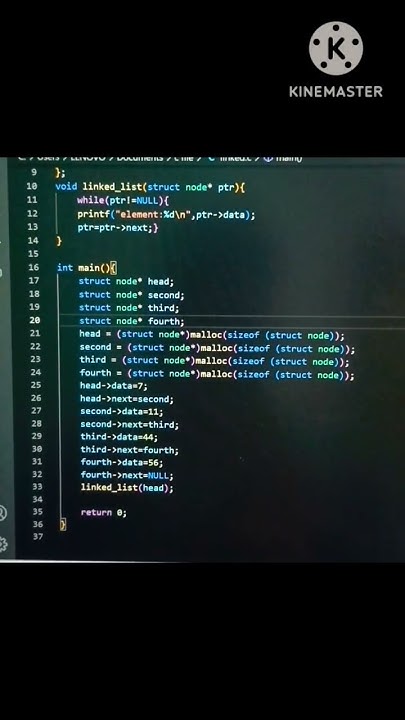 Tutorial For Creating A Linked List Linked List Creation Shorts Coder Linkedlist C 