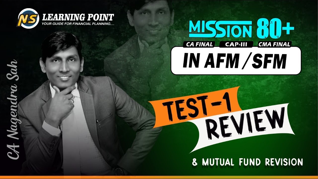 Mission 80+ || Test -1 Review || Mutual Fund Revision Plan || CA ...