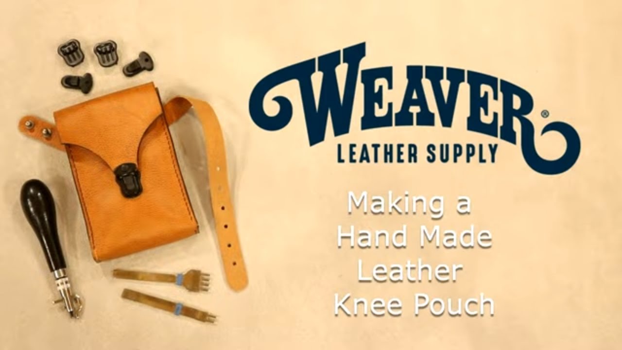 Making a Leather Knee Pouch - YouTube