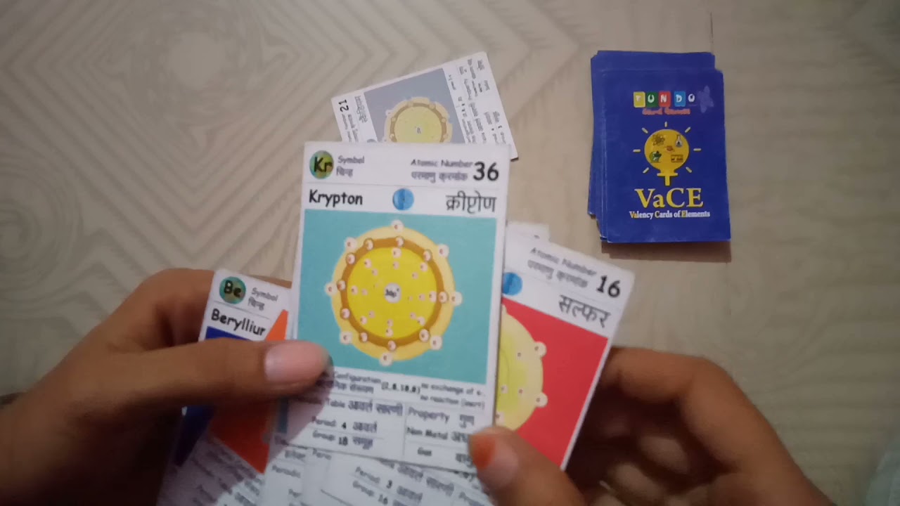FUNDU Cards games - Valency Cards Of Elements| Game 6/10 | Chemi Rummy ...